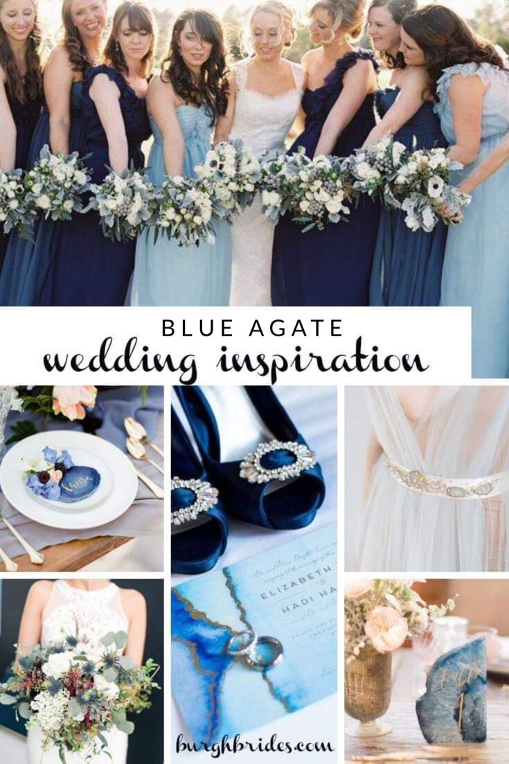 Beautiful Blue Agate Wedding Inspiration | Burgh Brides