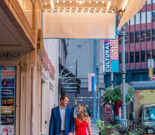 Downtown Pittsburgh Engagement Session | Burgh Brides