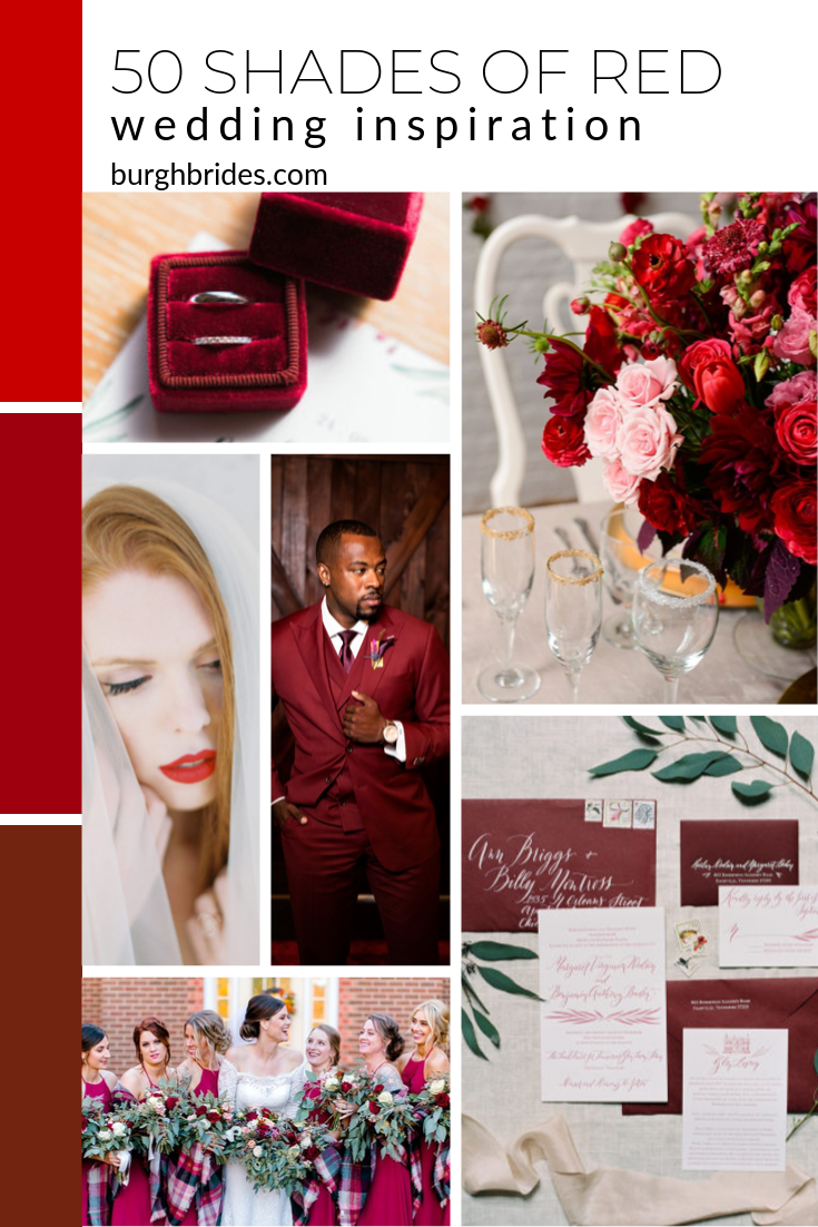 50 Shades of Red Wedding Inspiration | Burgh Brides