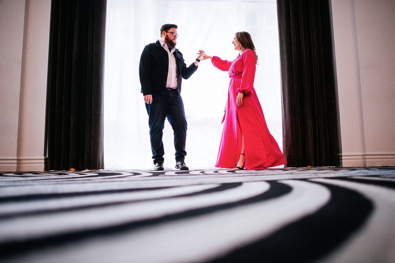 Casual & Cool Hotel Monaco Engagement Session | Burgh Brides