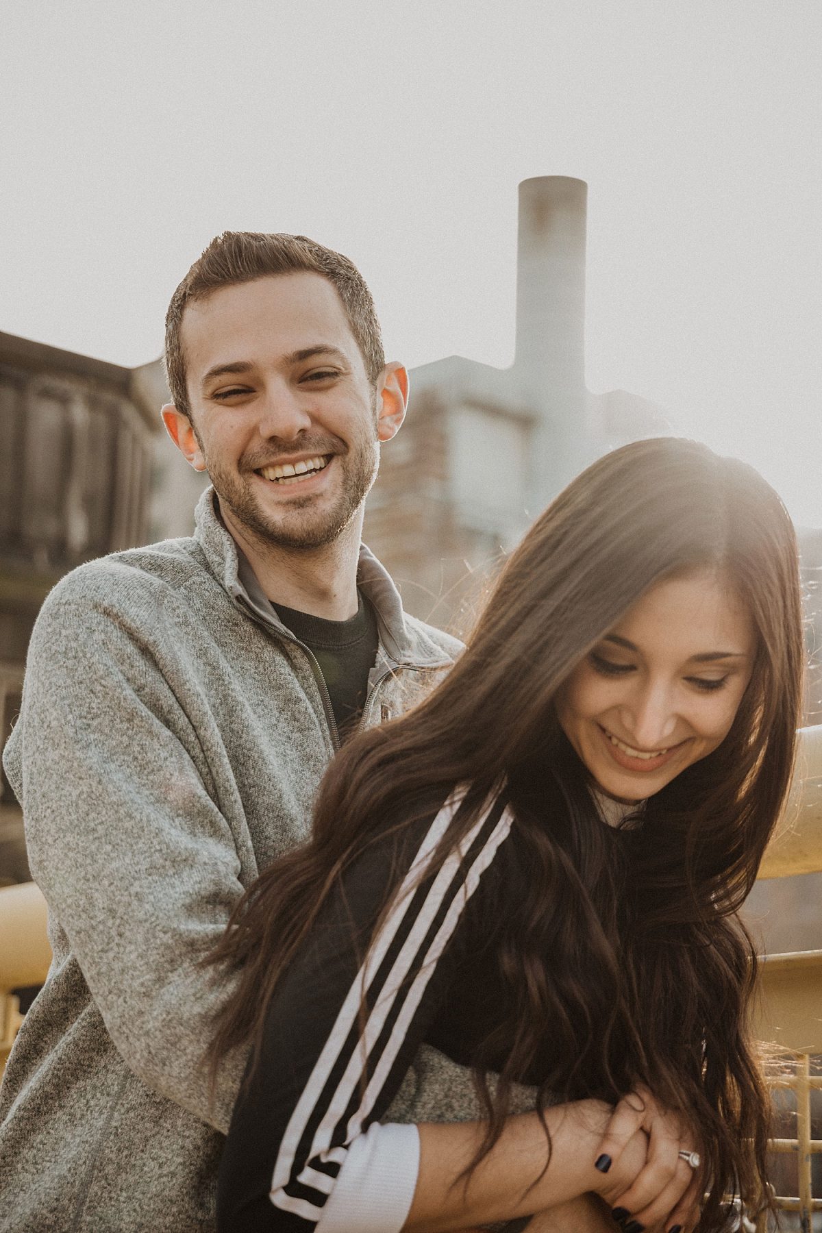 Street Style Downtown Pittsburgh Engagement Session