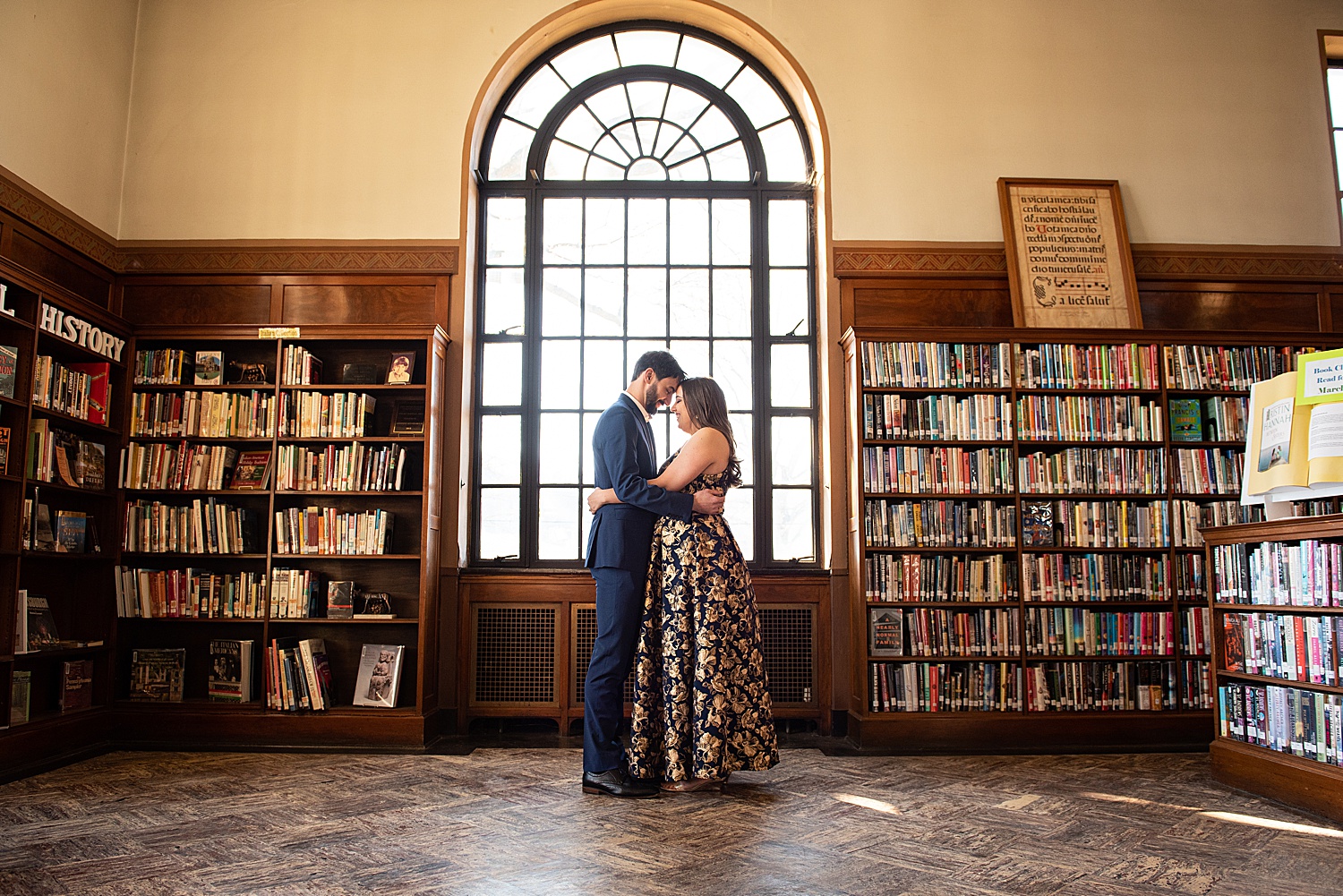 Sweet Library Engagement Session | Burgh Brides