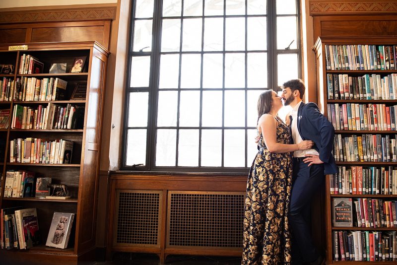 Sweet Library Engagement Session | Burgh Brides