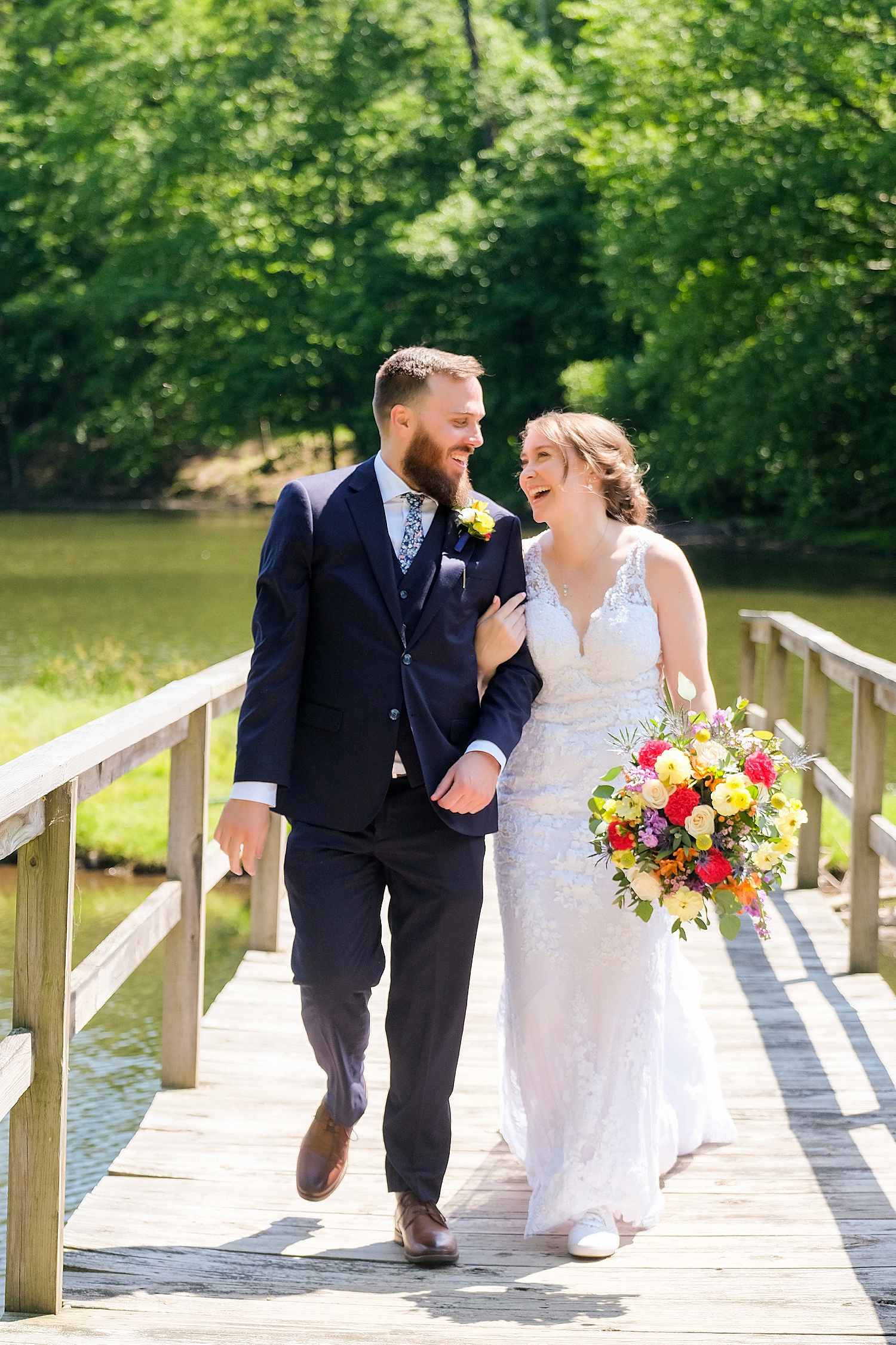 Seven Springs Wedding with Bold Colors | Burgh Brides