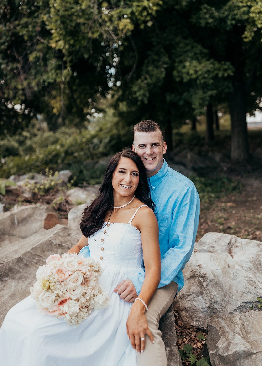 Fancy Washington Landing's Engagement Session | Burgh Brides