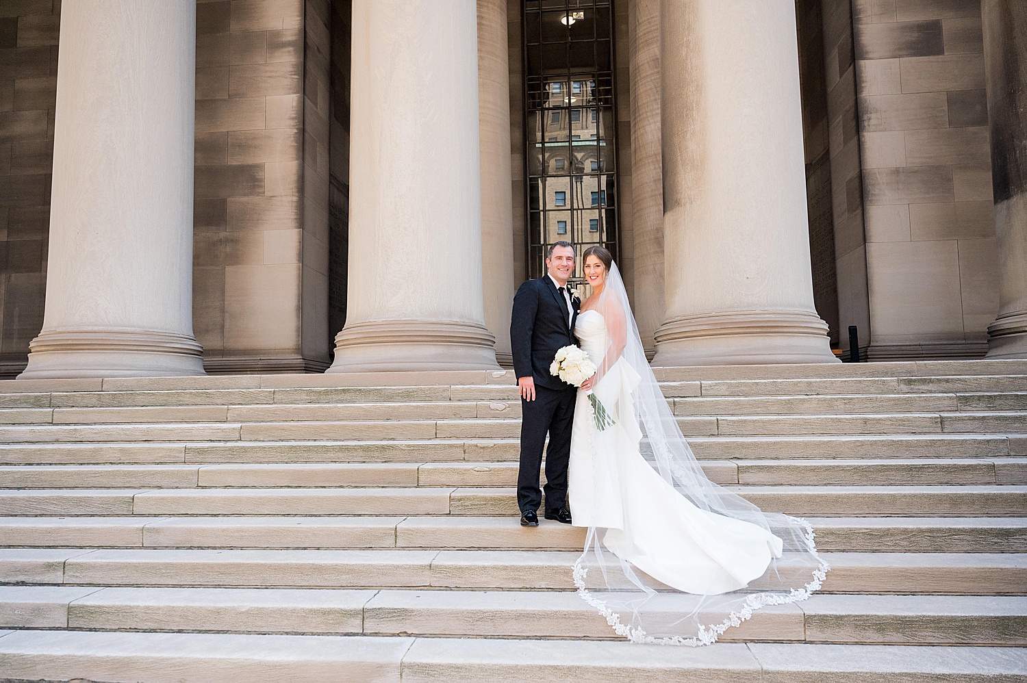 Monochromatic Wedding at the Wintergarden at PPG Place