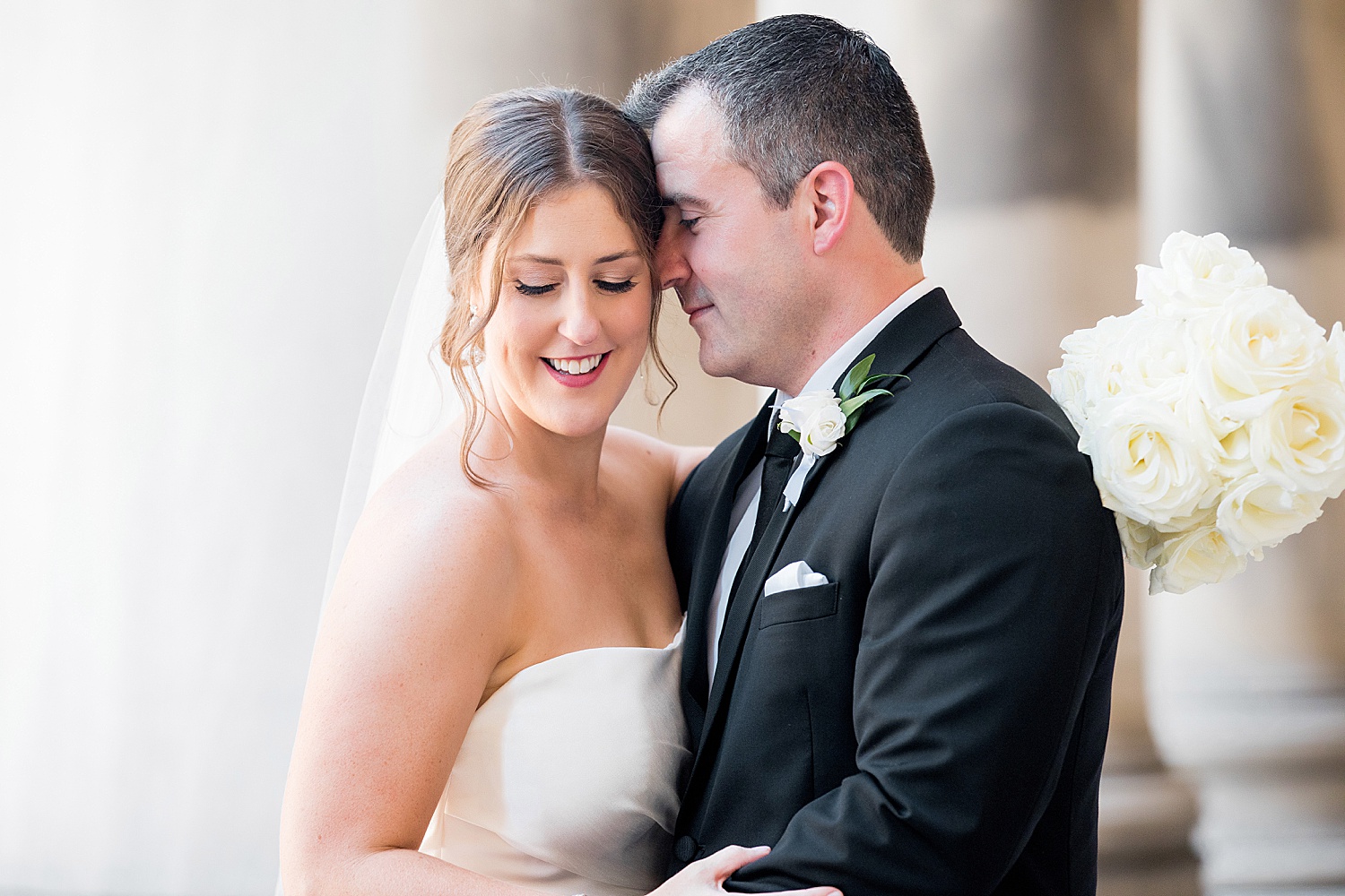 Monochromatic Wedding at the Wintergarden at PPG Place