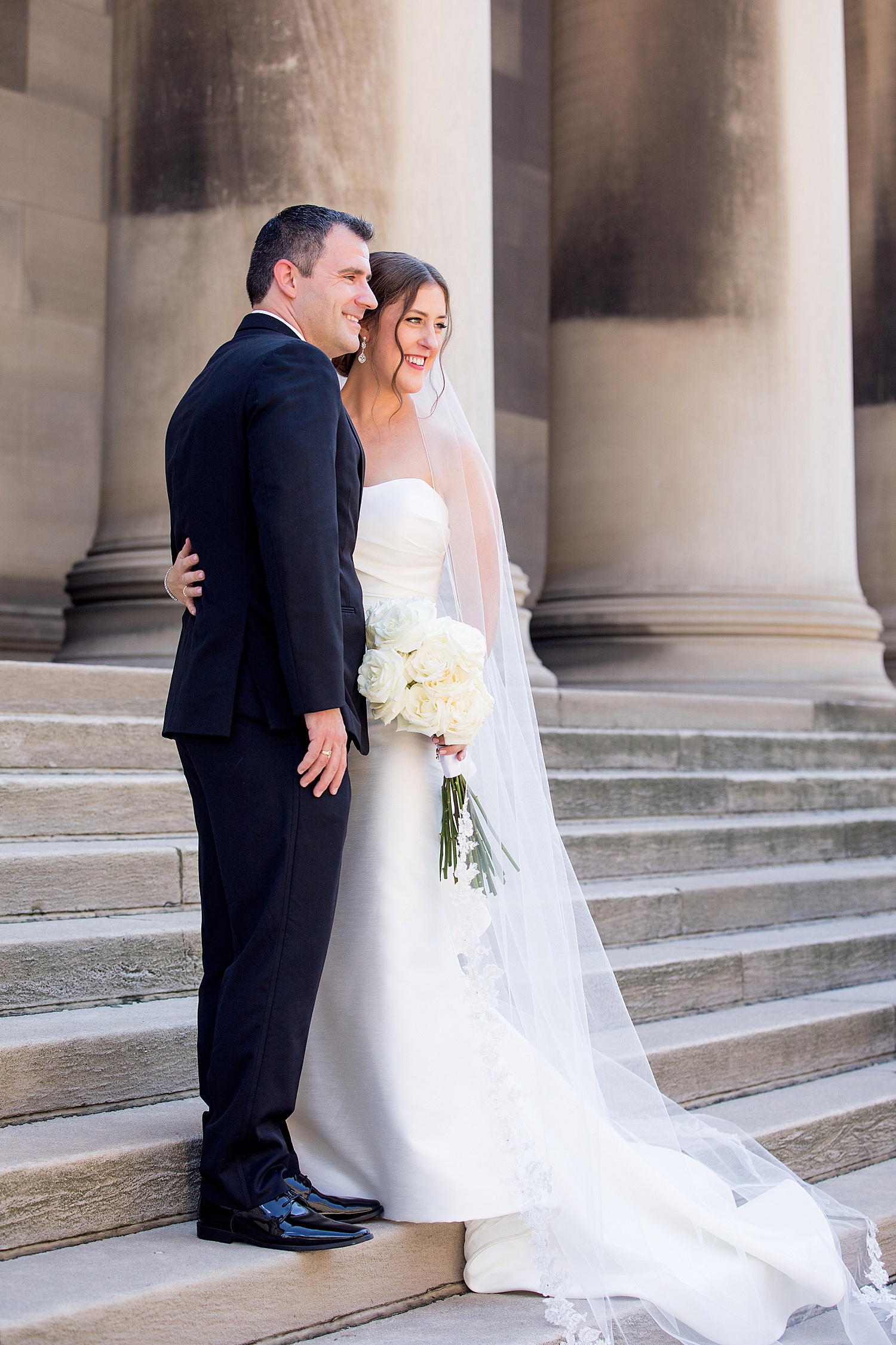 Monochromatic Wedding at the Wintergarden at PPG Place