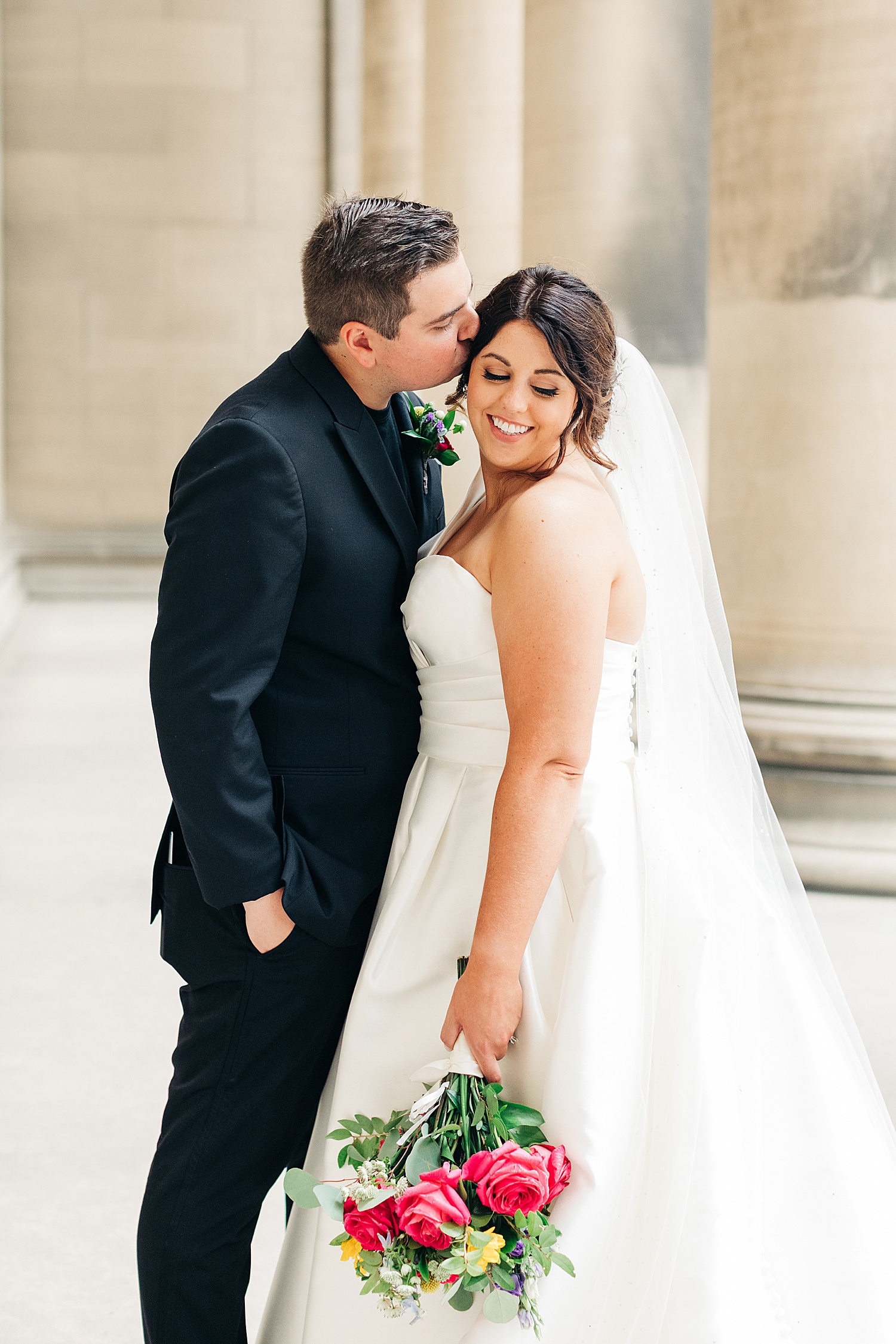 Colorful & Classic Wedding at the Wintergarden at PPG Place