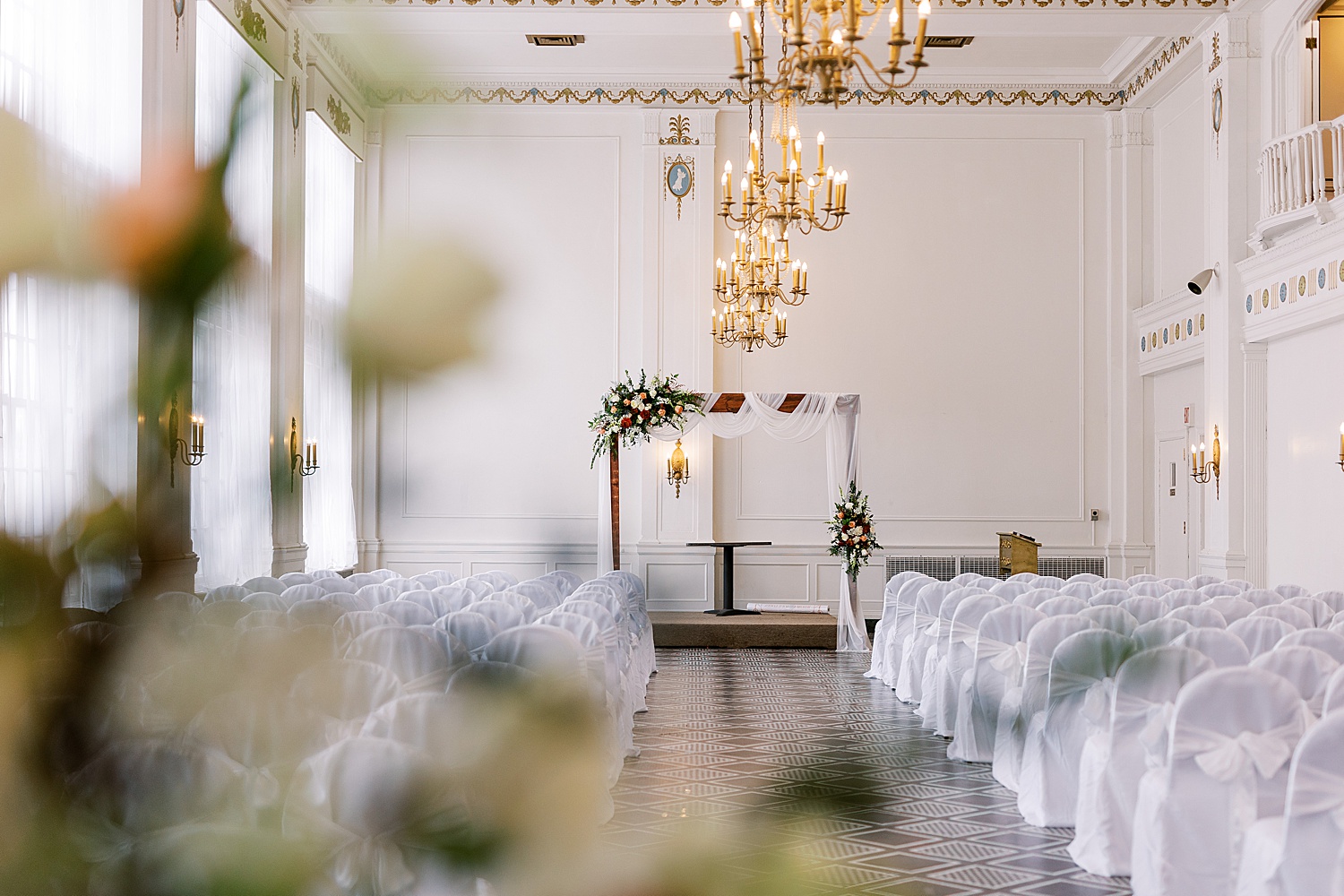 Warm Copper Wedding at The George Washington Hotel