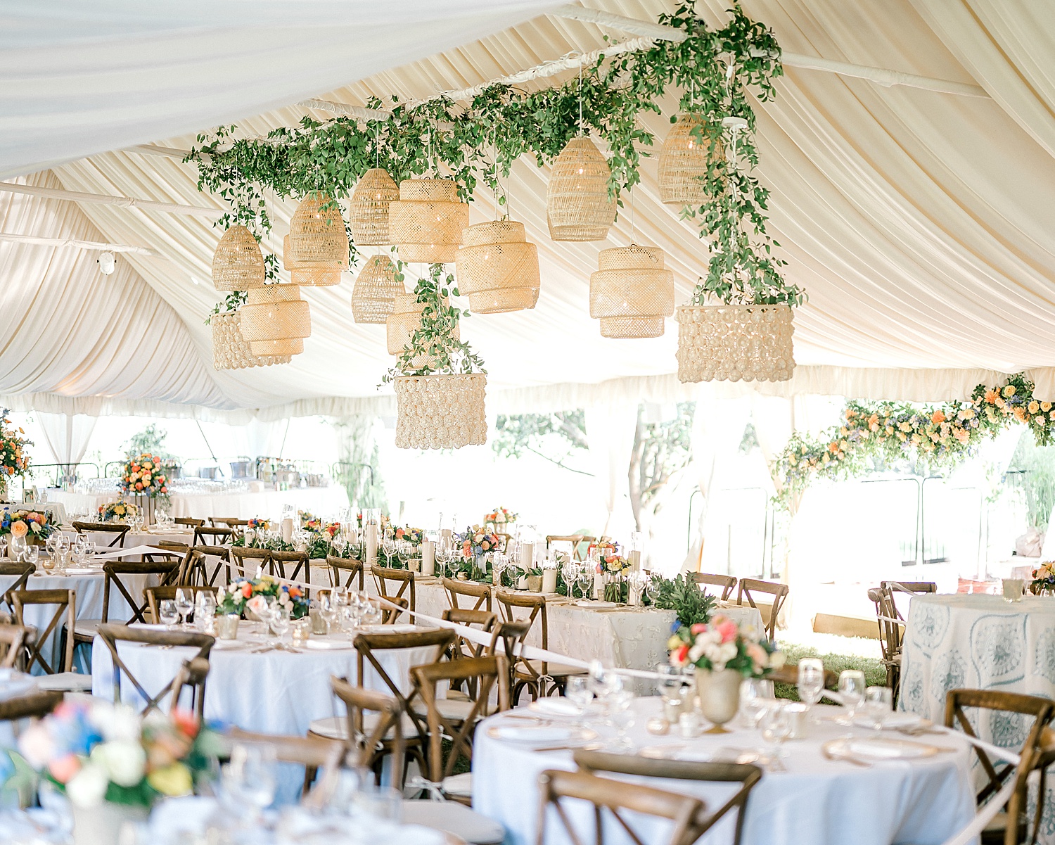 Garden Inspired Tent Wedding With Pretty Colors & Textures