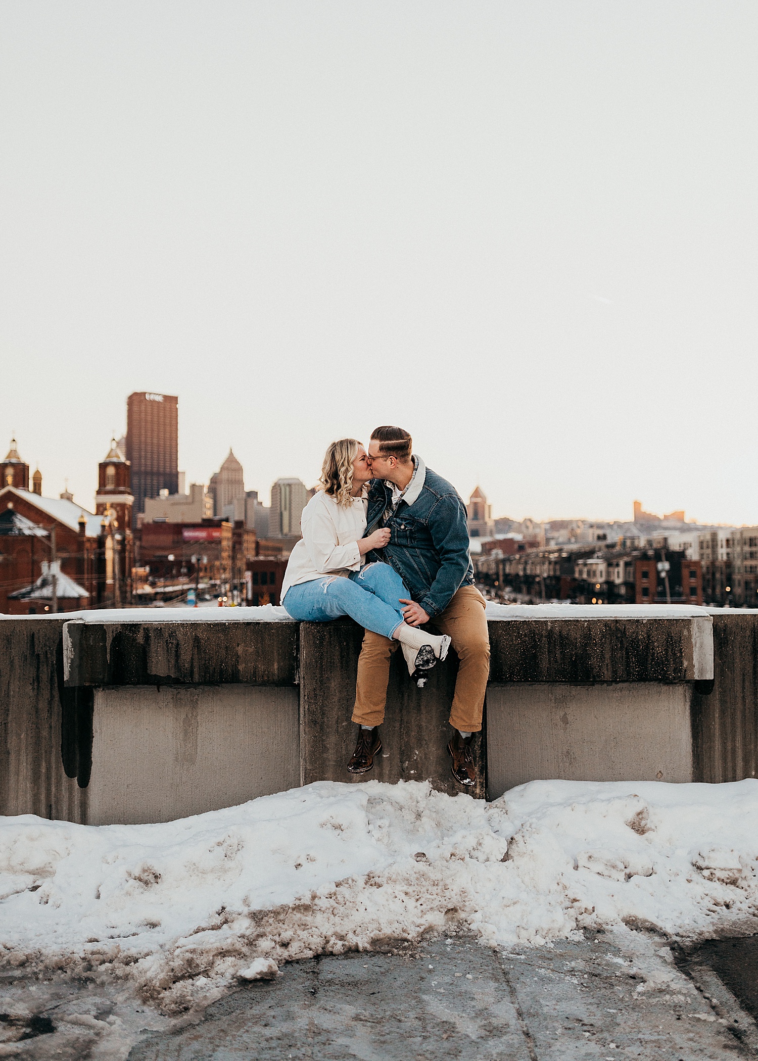 Playful & Colorful Strip District Engagement Session | Burgh Brides
