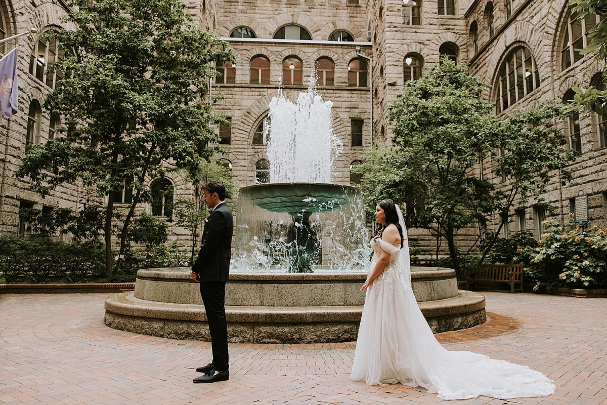 iconic courthouse wedding