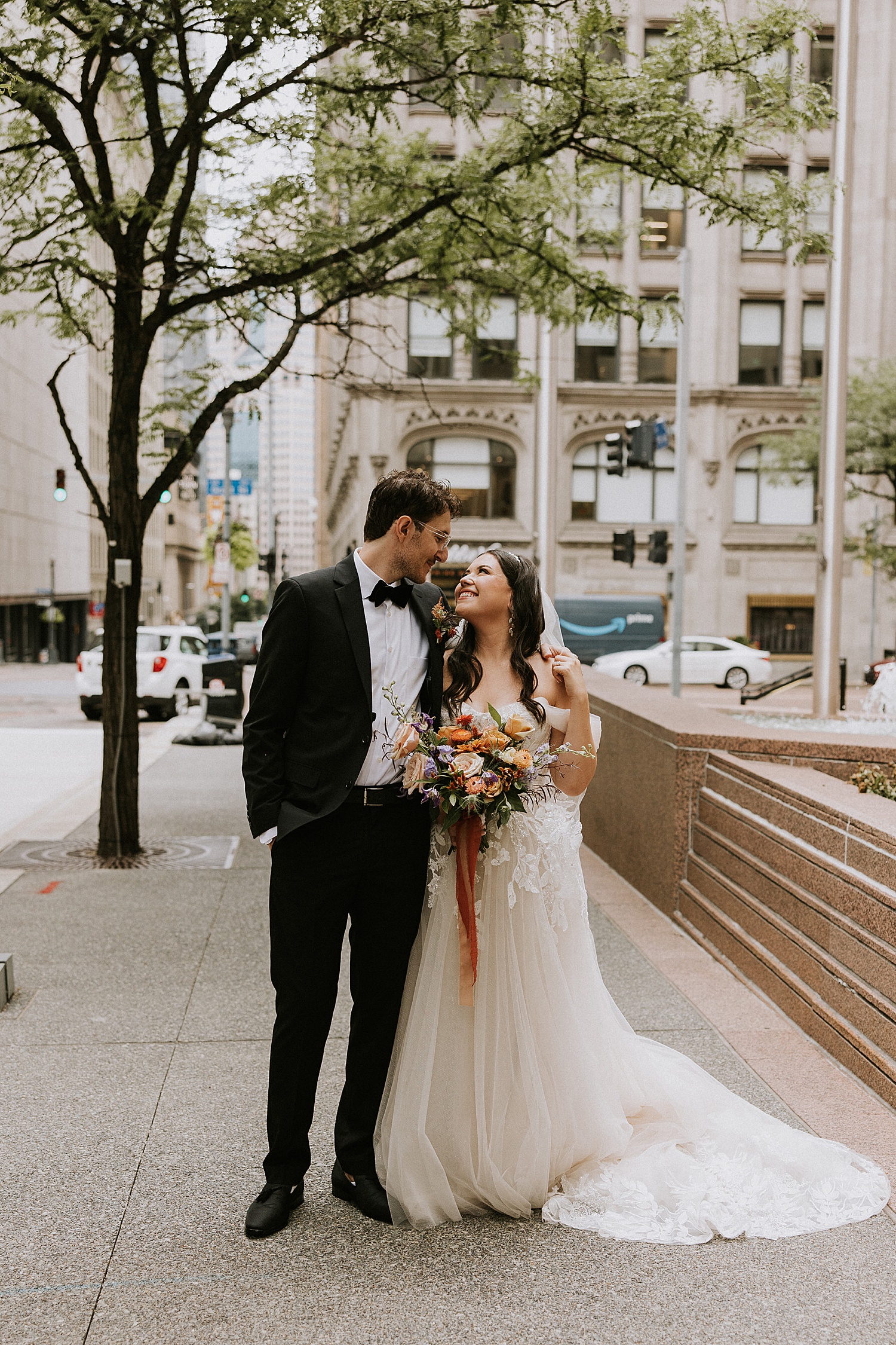 Intimate Courthouse Wedding & Cafe Du Jour Reception