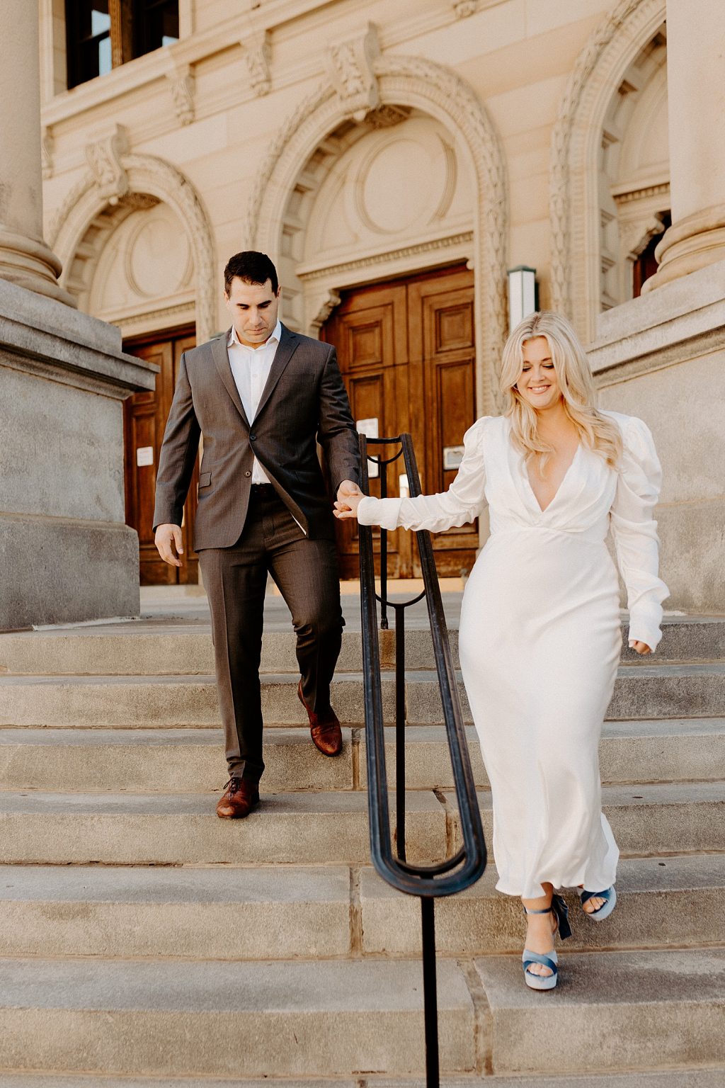 Stylish Washington County Courthouse Engagement Session