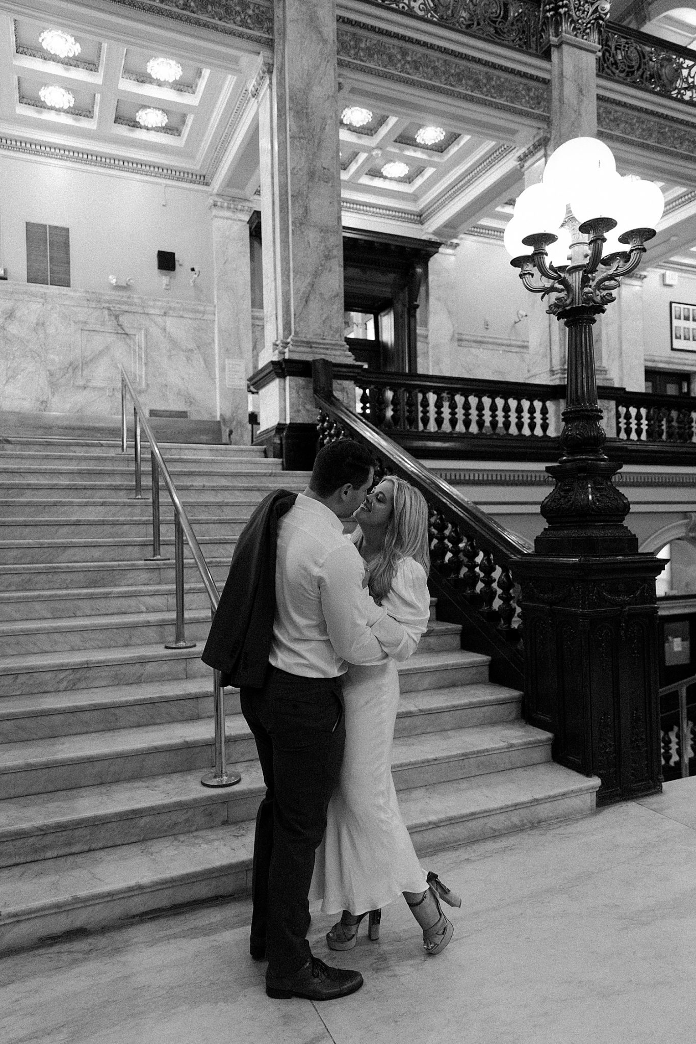 Stylish Washington County Courthouse Engagement Session