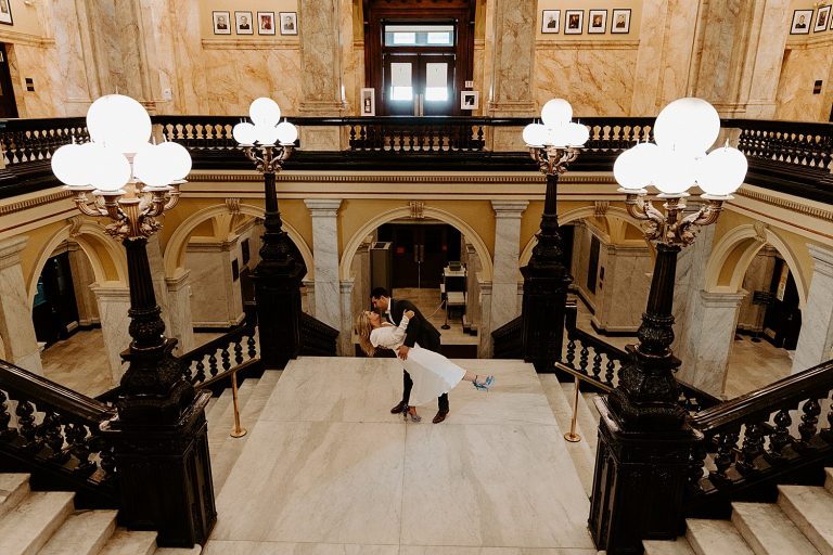Stylish Washington County Courthouse Engagement Session