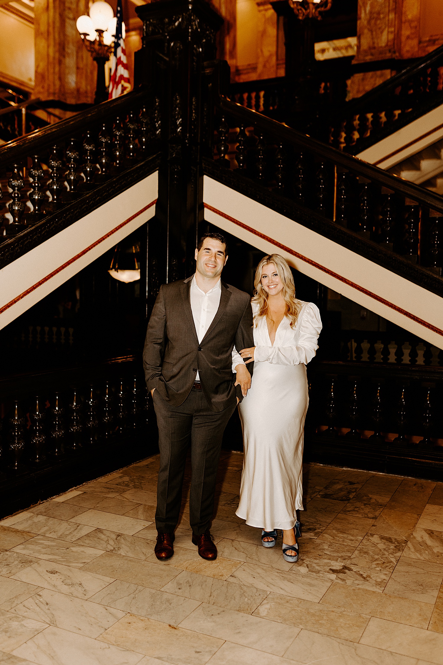 Stylish Washington County Courthouse Engagement Session