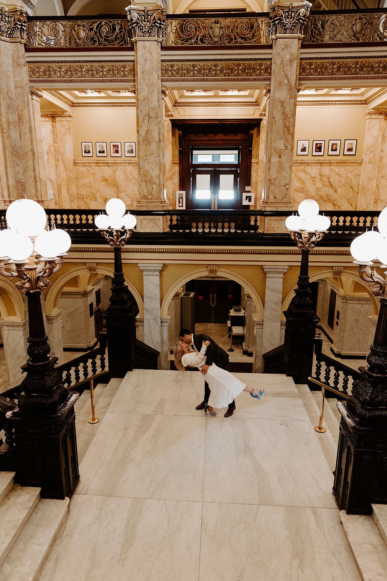 Stylish Washington County Courthouse Engagement Session