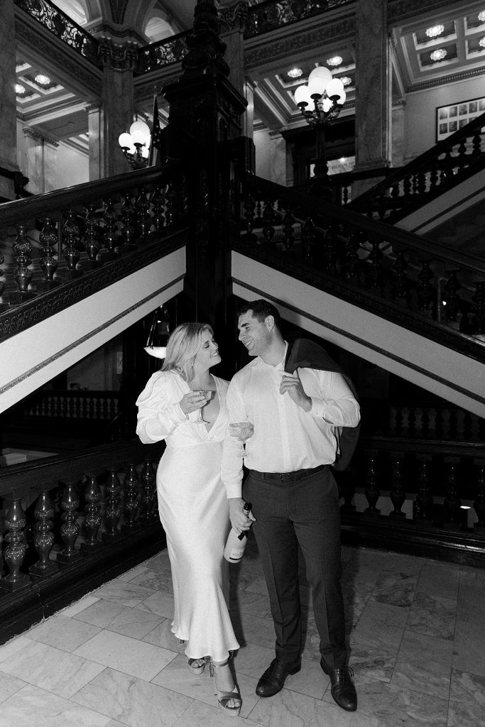 Stylish Washington County Courthouse Engagement Session