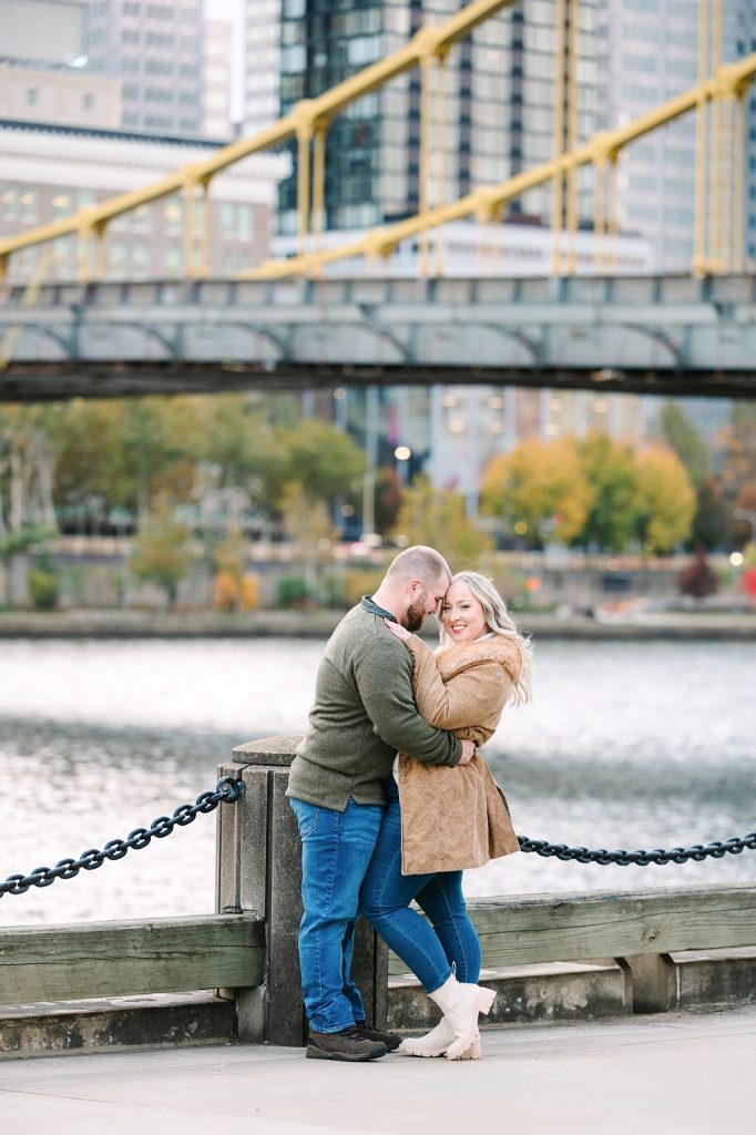Point State Park Fall Engagement Session | Burgh Brides