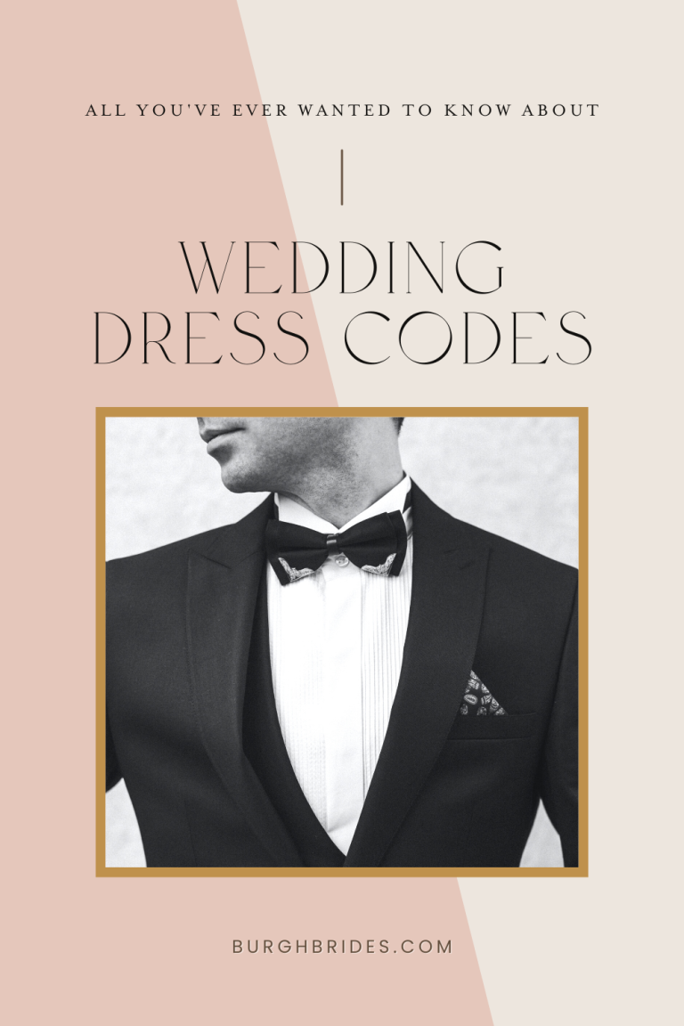 All the Wedding Dress Codes Explained | Burgh Brides