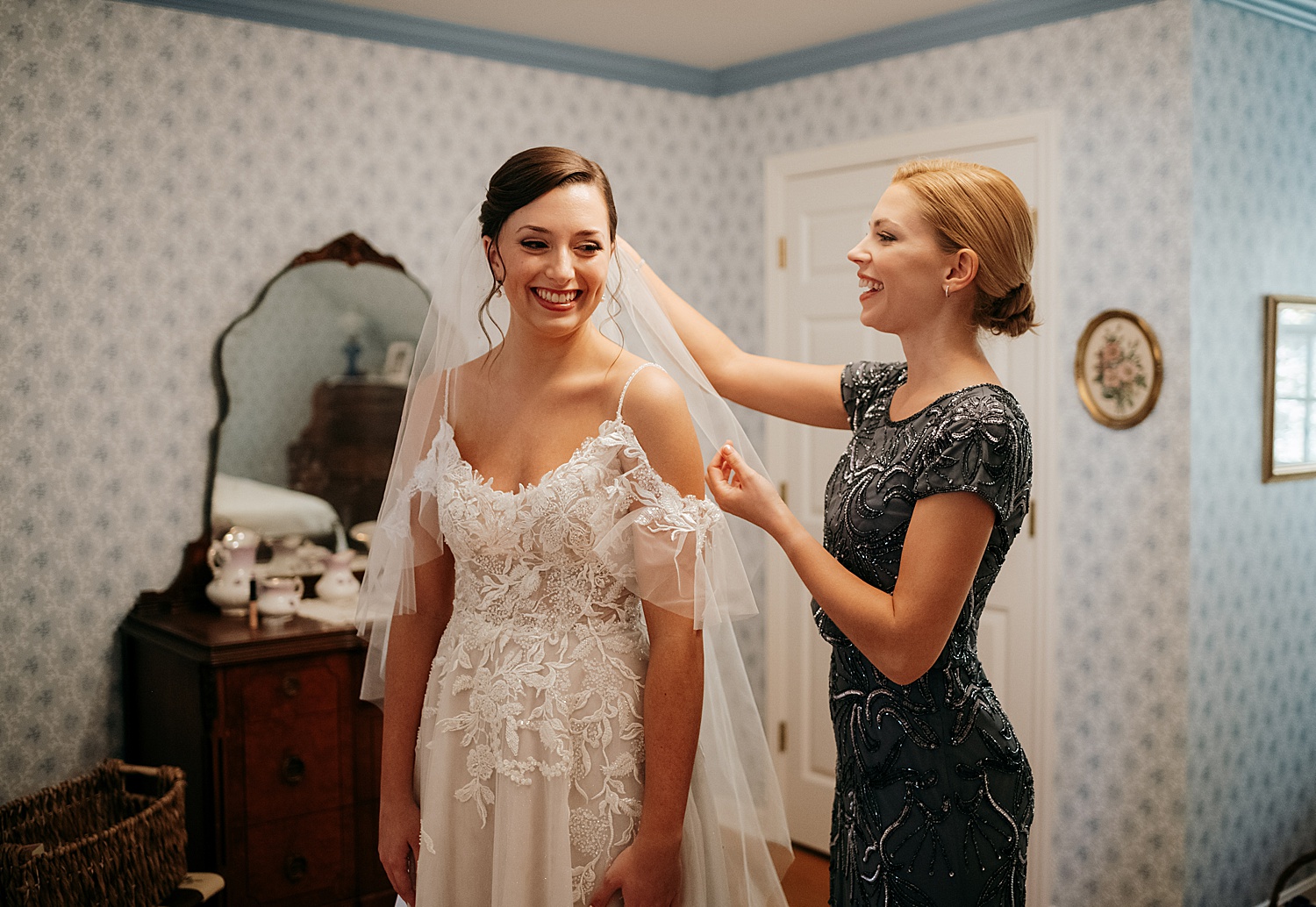 Dusty Blue & Berry Wedding at the Butler Country Club