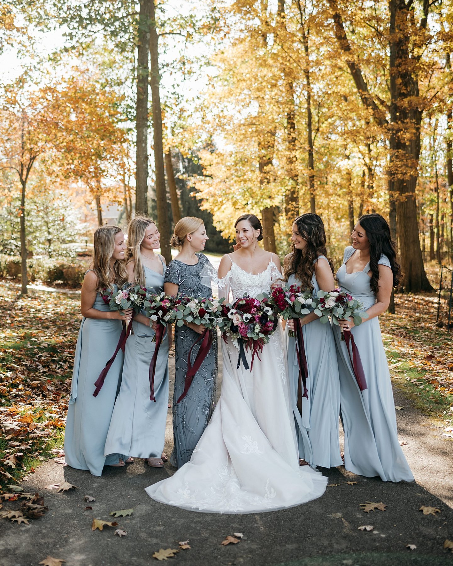 Dusty Blue & Berry Wedding at the Butler Country Club