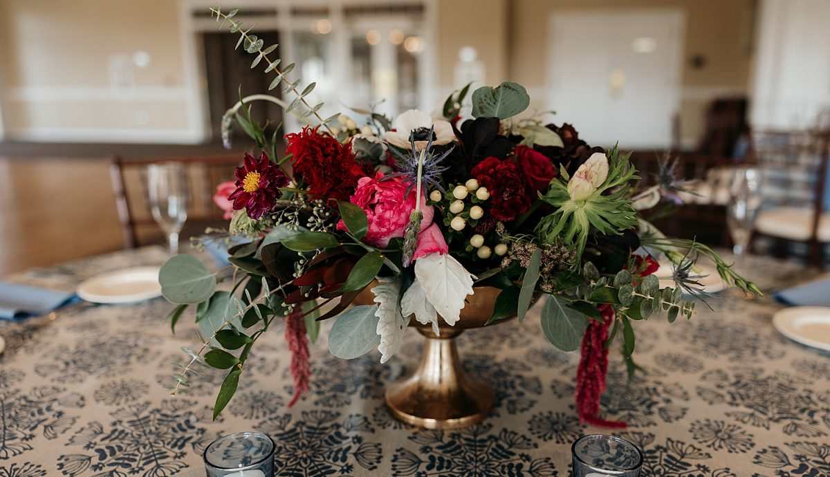 Dusty Blue & Berry Wedding at the Butler Country Club