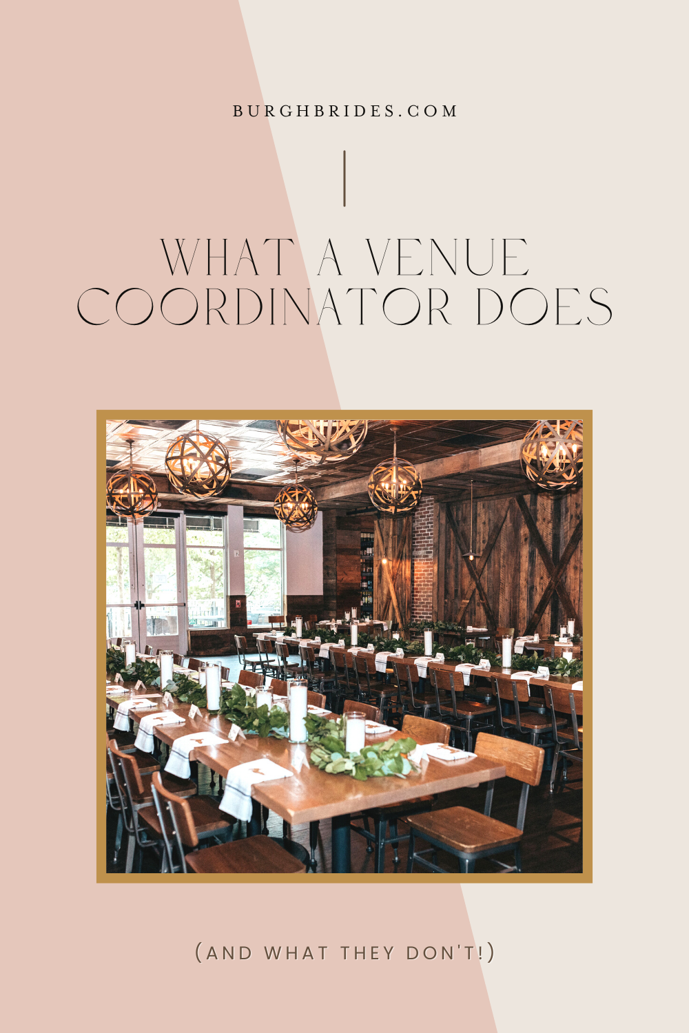What a Venue Coordinator Does (And What They Don't!)