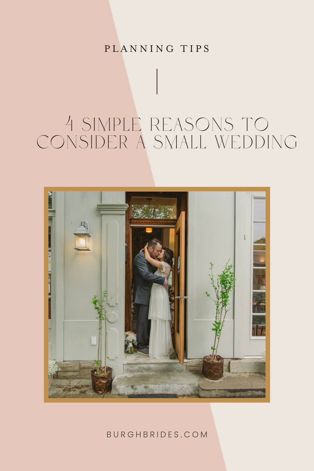 4 Simple Reasons To Consider A Small Wedding | Burgh Brides