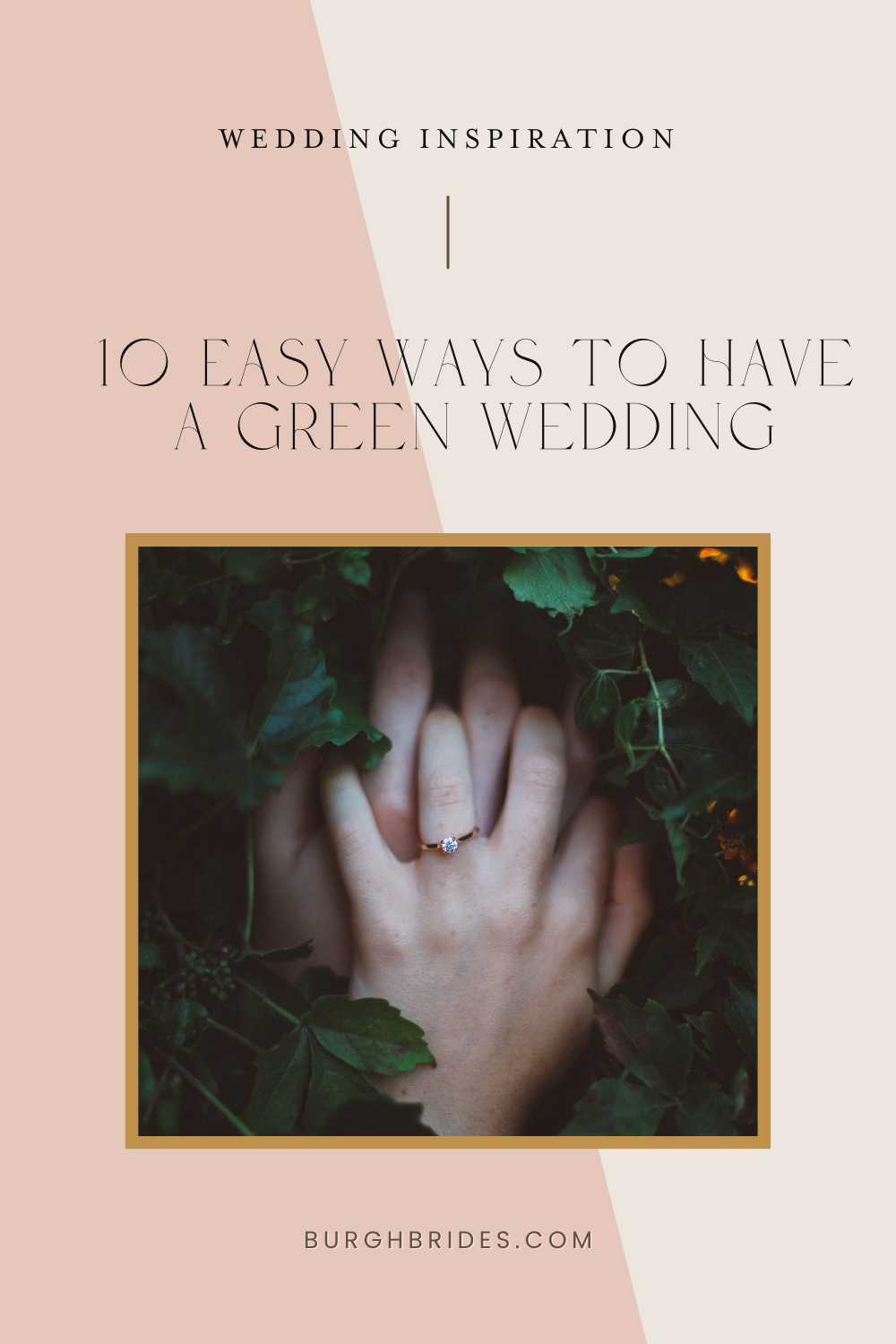 10 Easy Ways to Have a Green Wedding | Burgh Brides
