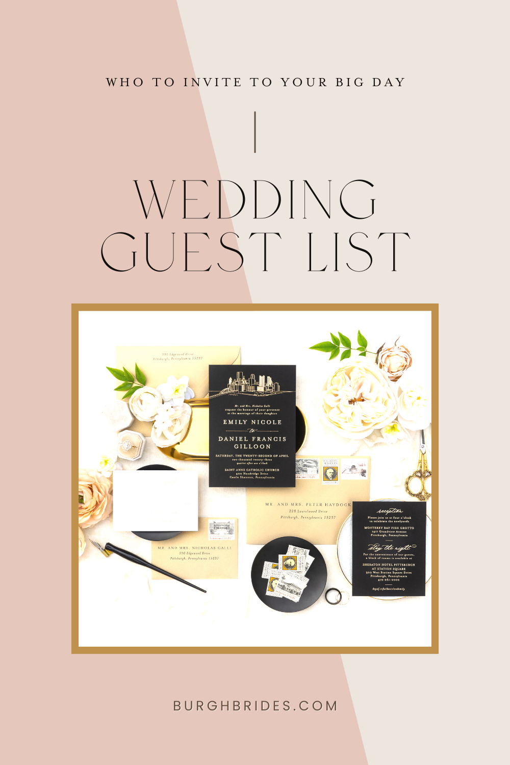 Creating Your Wedding Guest List: Who To Invite | Burgh Brides