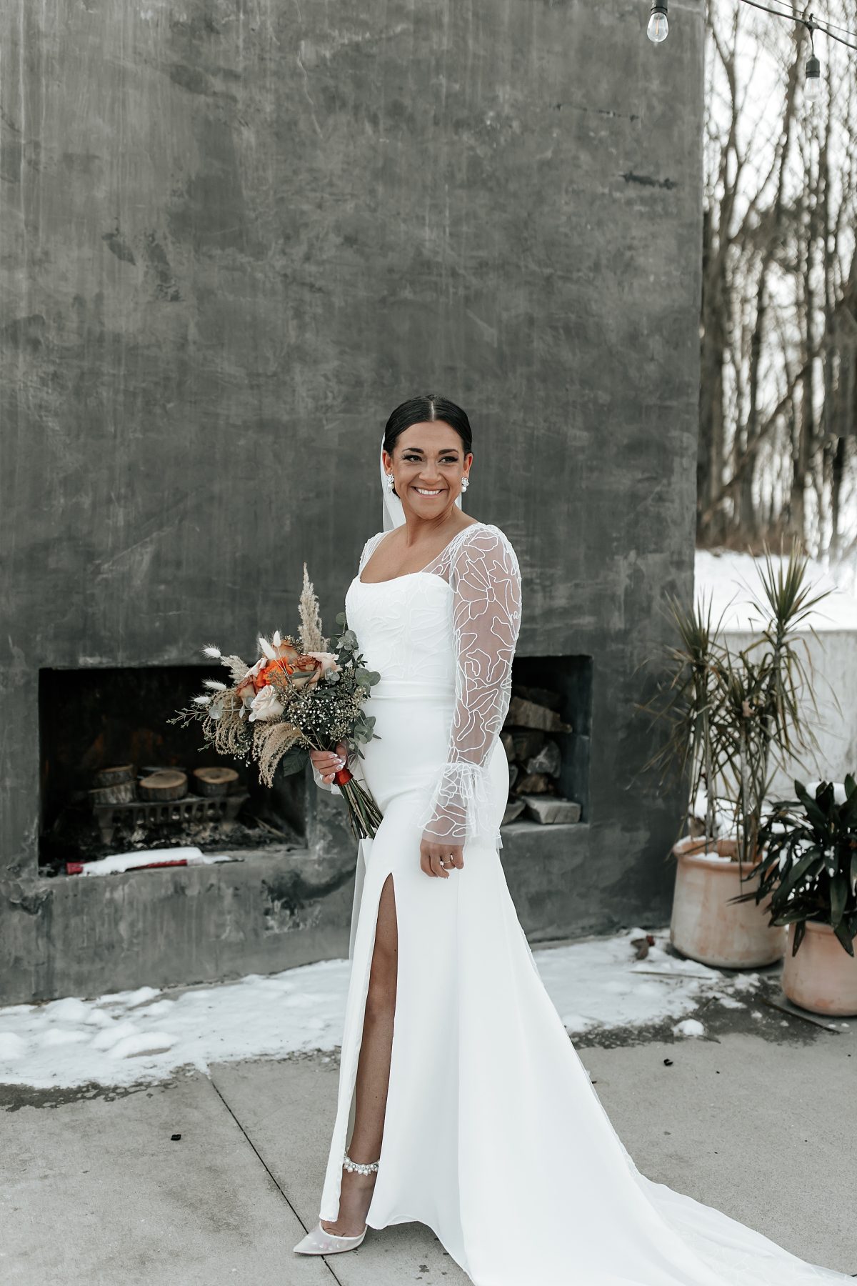 Burnt Orange Winter Wedding at The Harper | Burgh Brides