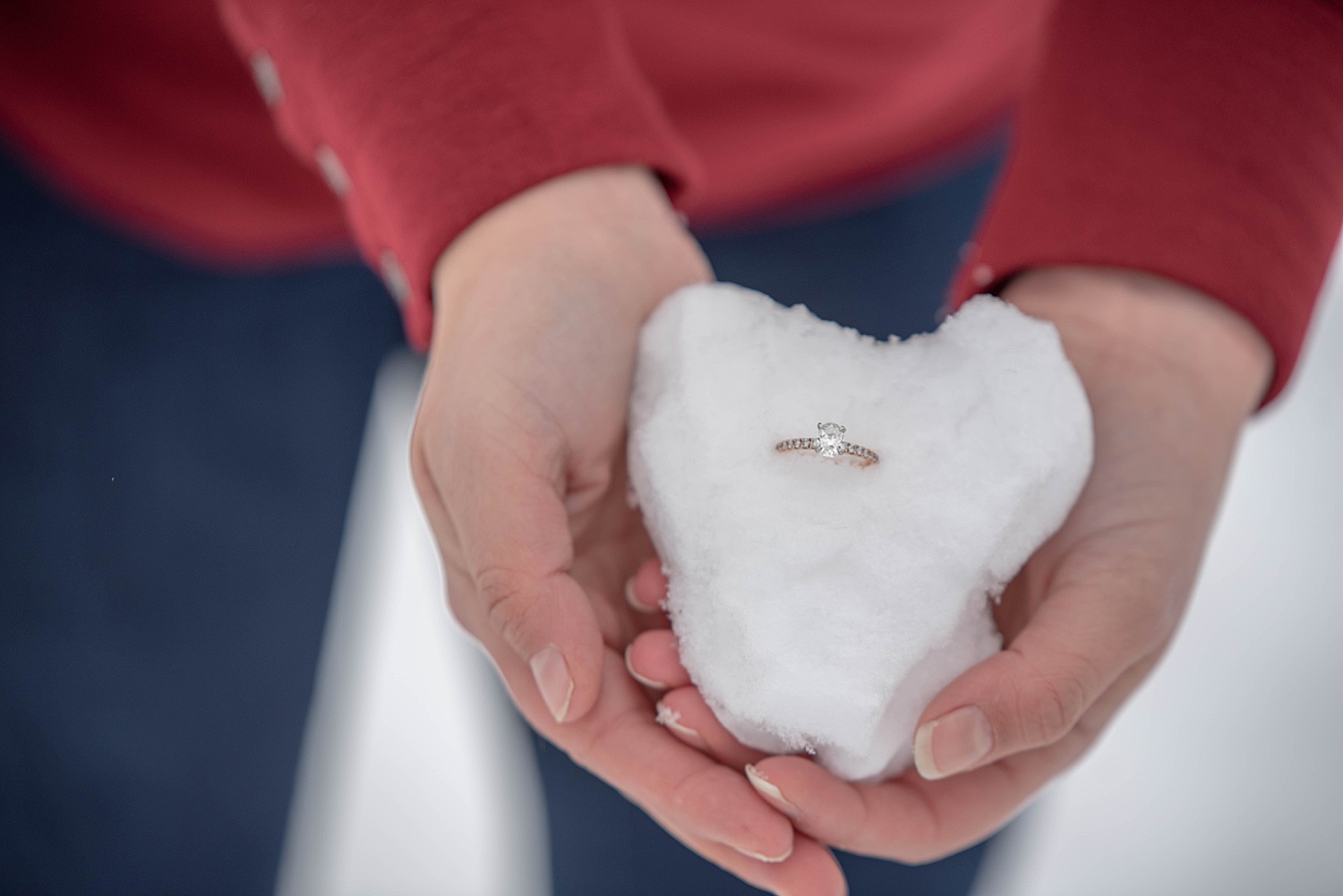 Impromptu Winter Engagement Shoot Chases New Fallen Snow