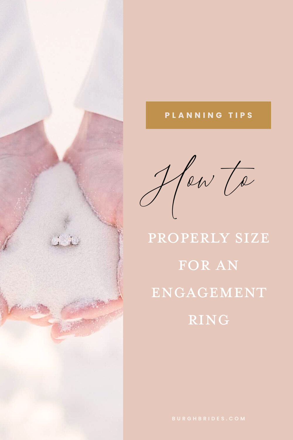 How To Properly Size For An Engagement Ring | Burgh Brides